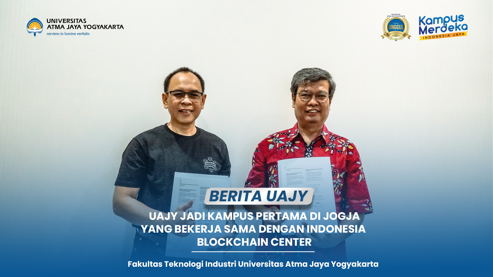 Uajy Logo Universitas Atma Jaya Yogyakarta (UAJY) Berkolaborasi Dengan